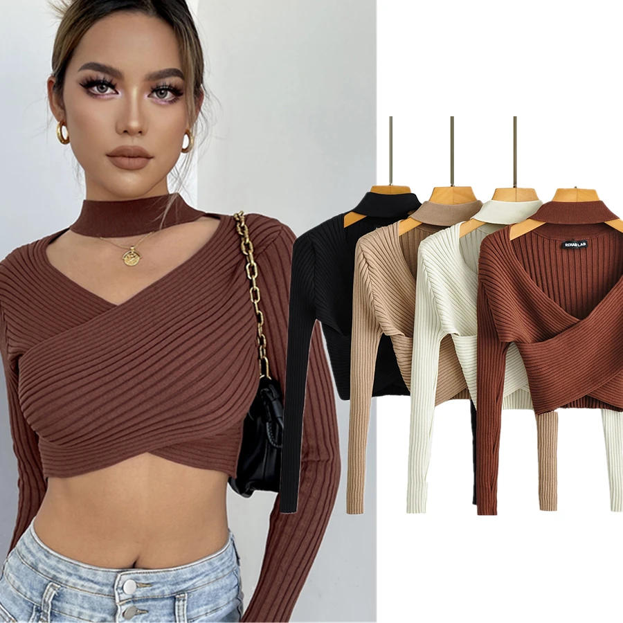 Maxdutti-Ins-Fashion-Blogger-High-Street-Halter-Hollow-Out-Sexy-Crop ...