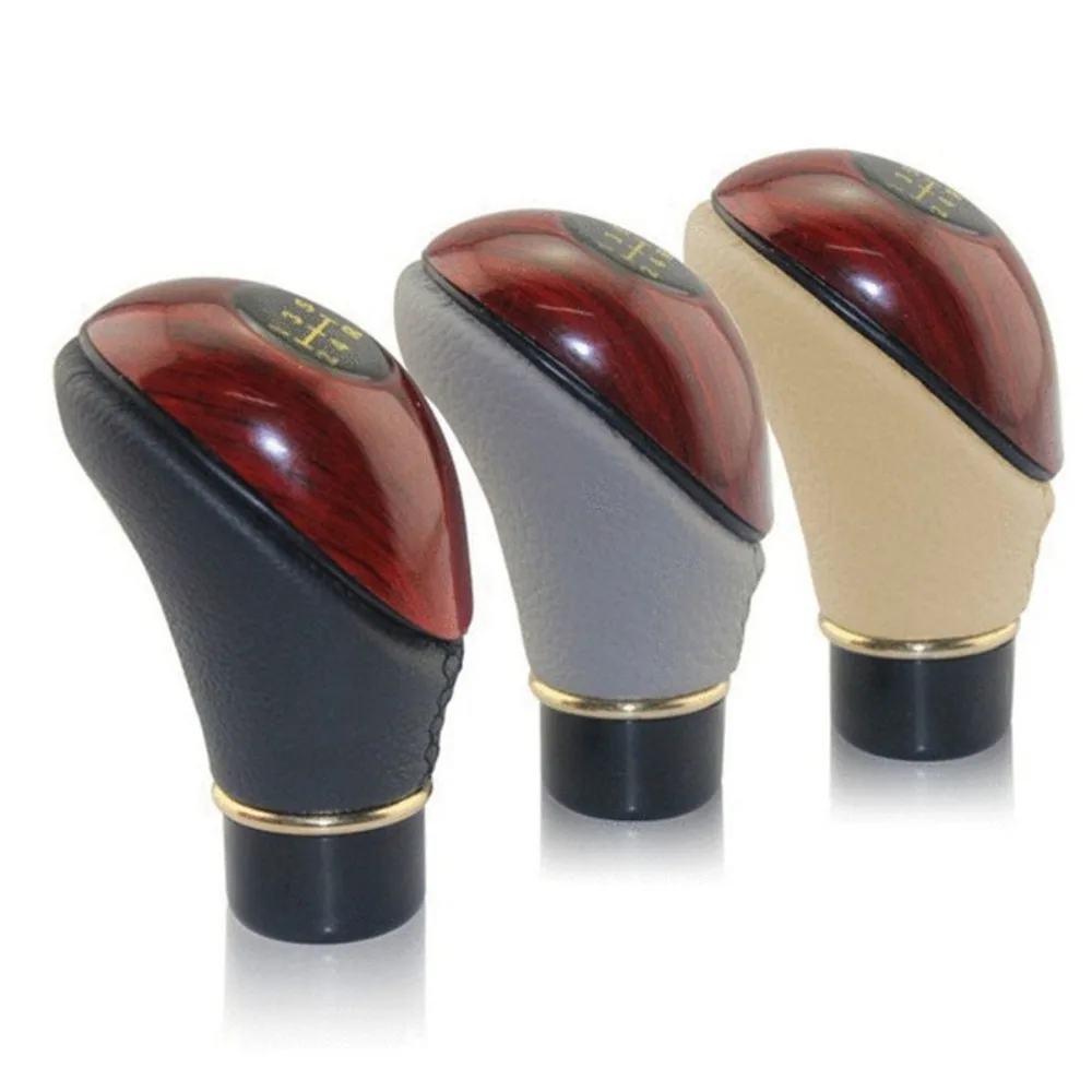 Car Accessories Durable Gear Stick Wooden Universal 5 Speed Lever Gear ...
