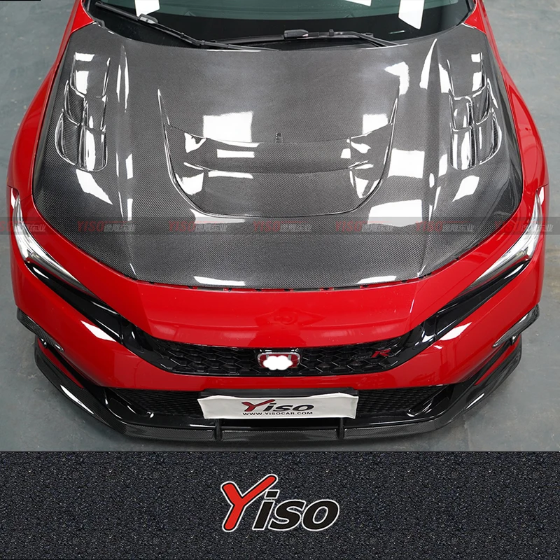 Suitable for modifying the carbon fiber engine BAT KING hood of TypeR ...