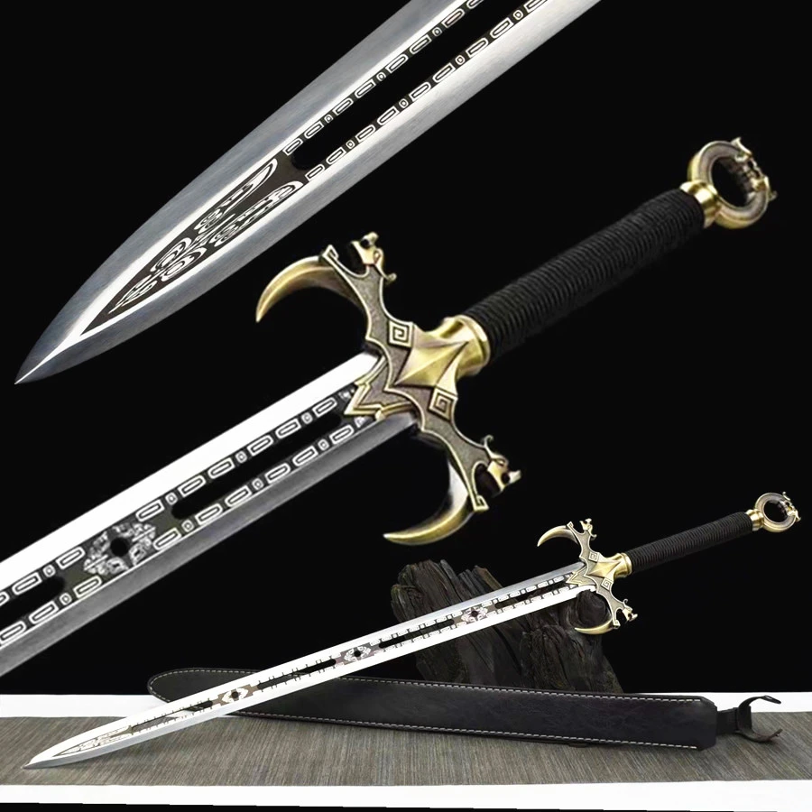 HandMade Chinese KungFu Jian Sword Strong Sharp Strong Hand Forged High ...