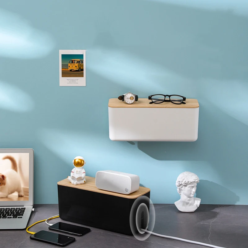 Schowek na kable drewniana skrzynka na kable zasilanie do chowania ...