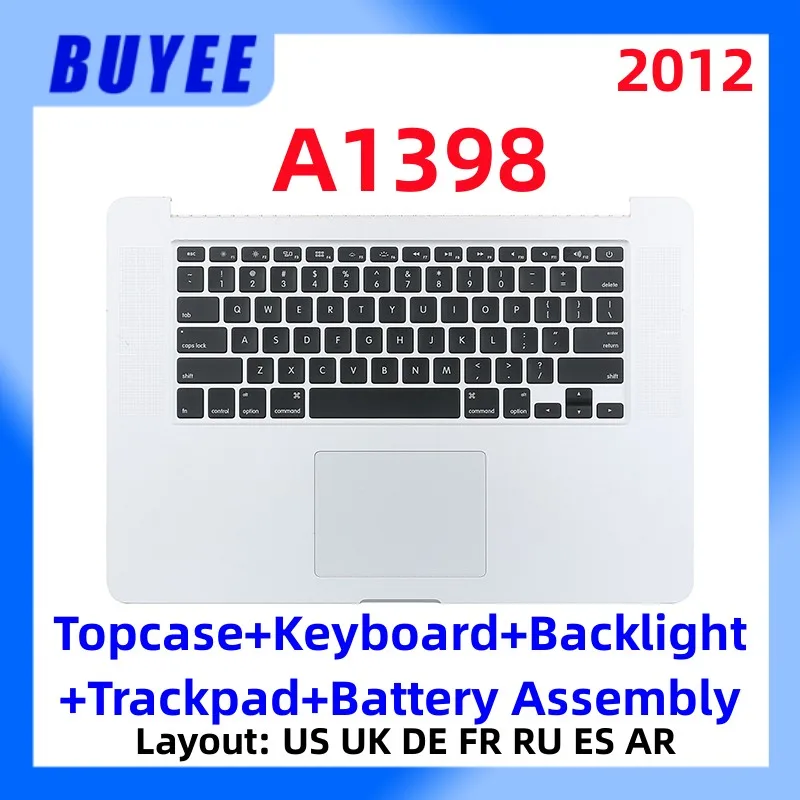 For-MacBook-Retina-Pro-15-4-A1398-2012-Topcase-Keyboard-Backlight ...