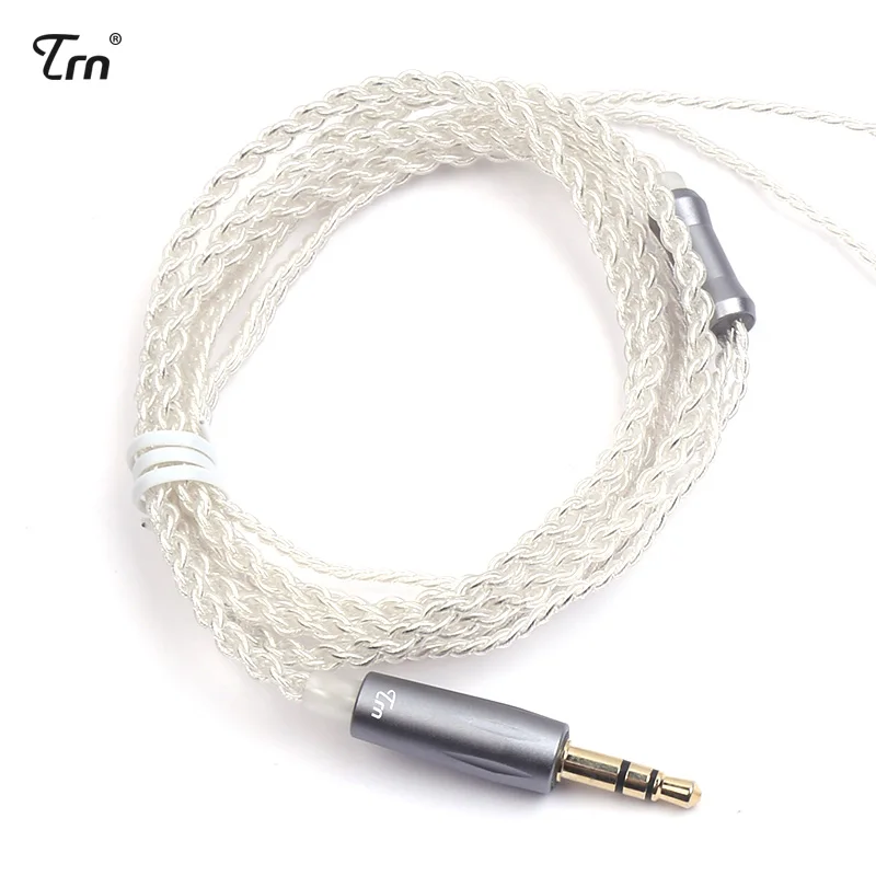 Silver-Plated-Earphone-Cable-3-5mm-To-2pin-0-75mm-0-78mm-Headphones ...