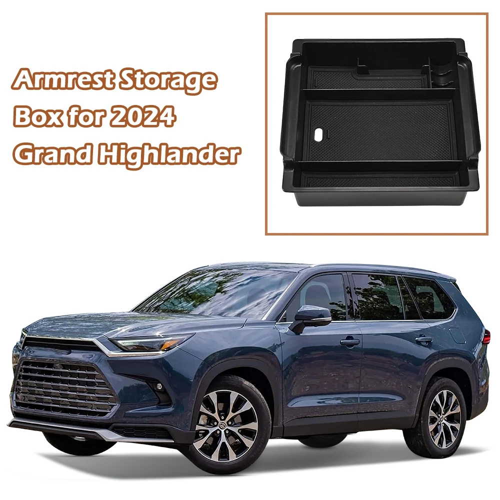 Armrest-Box-Storage-For-Toyota-Grand-Highlander-2024-Organizer-Tray ...