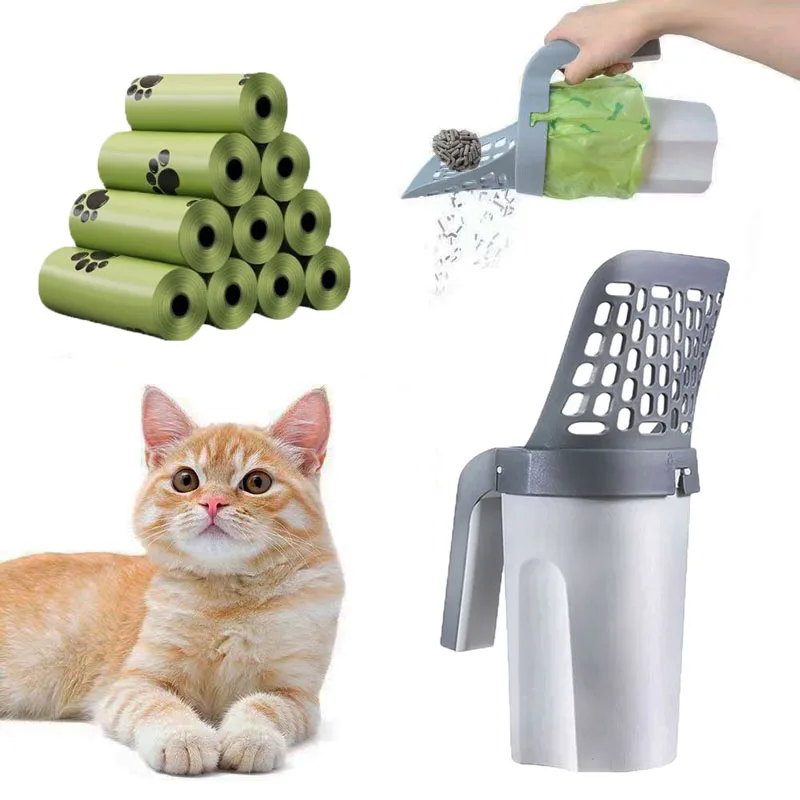 Cat-Litter-Shovel-Scoop-One-Piece-Filters-Removable-Portable-Commode ...