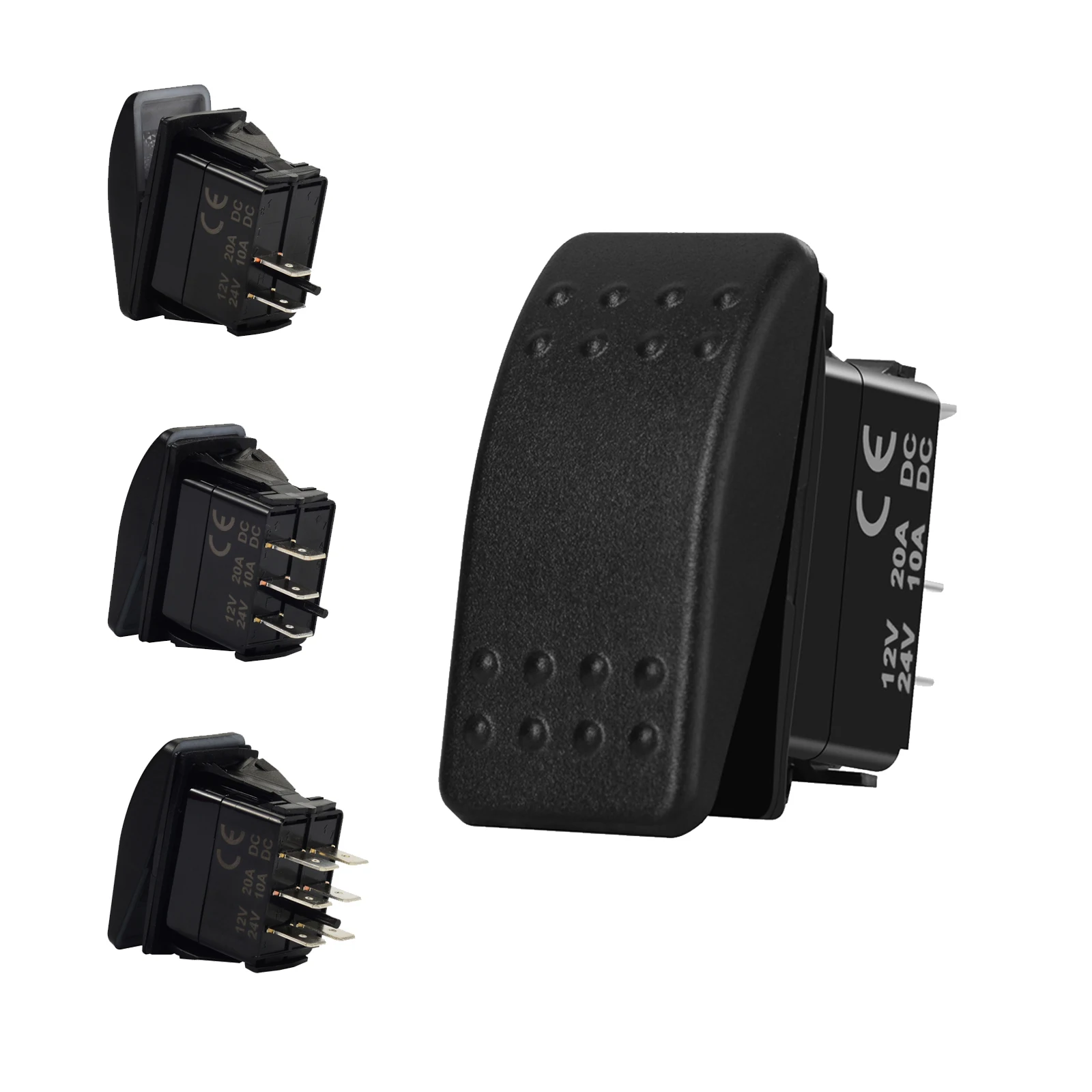 12V-Waterproof-Rocker-Switch-2Pin-SPST-ON-OFF-3Pin-SPDT-ON-OFF-ON-6Pin ...