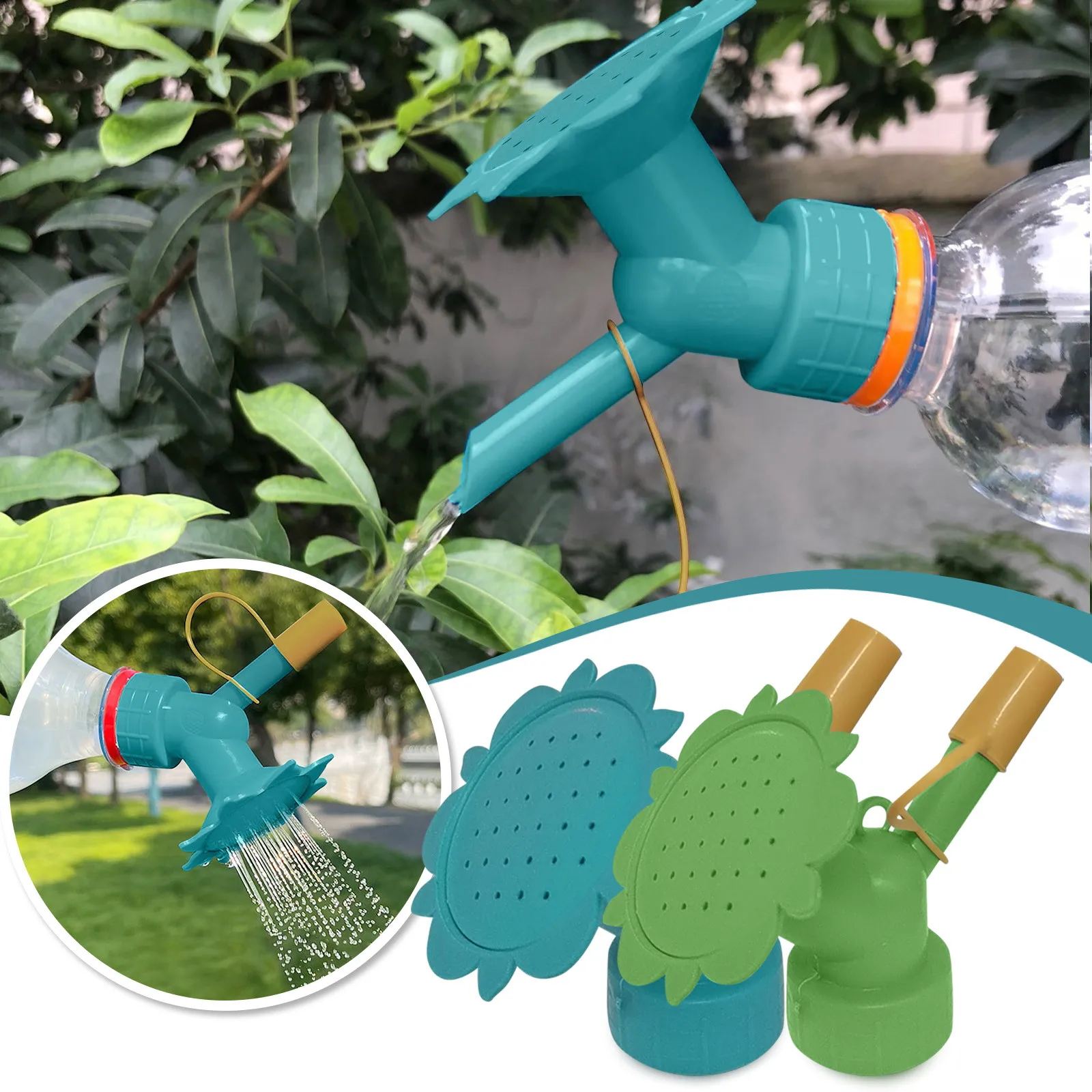 Bottle-Cap-Sprinkler-Double-Head-Bottle-Watering-Spout-Watering-Can ...