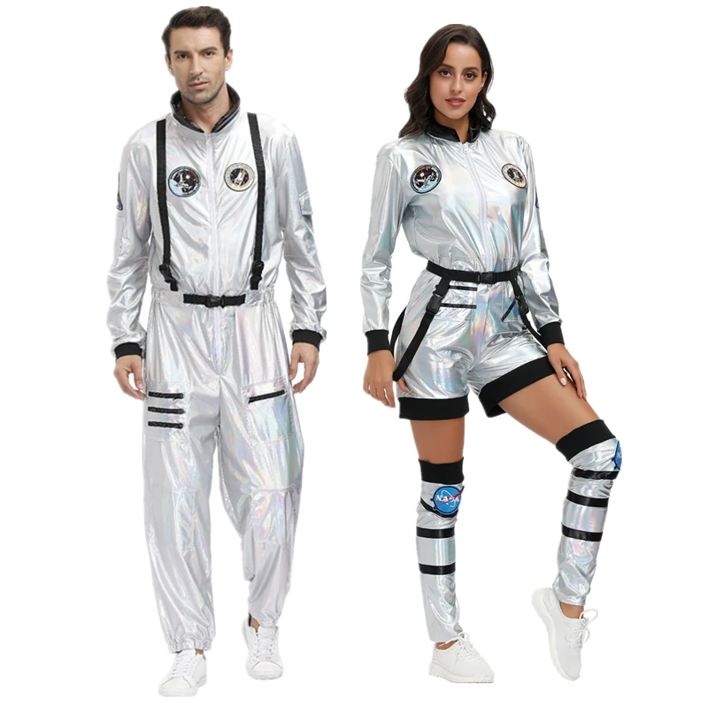 Couples-Outer-Space-Astronaut-Cosplay-Uniform-Men-Women-Pilots-Jumpsuit ...