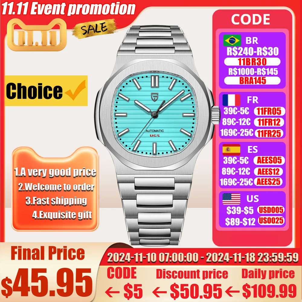 PAGANI-DESIGN-2024-New-Watches-mens-Luxury-Seagull-ST6-Mechanical-Mens ...