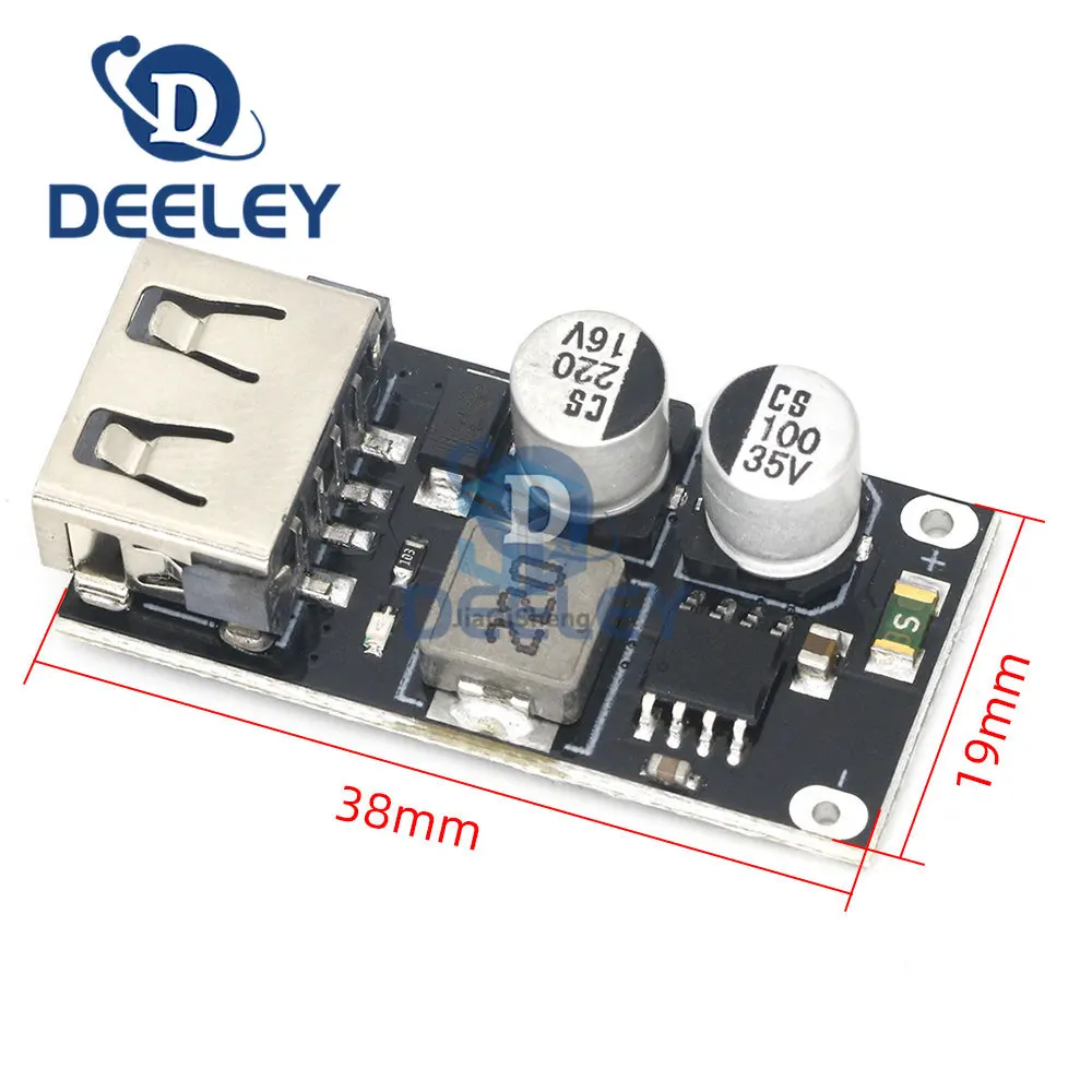 MH KC24 USB DC DC 벅 컨버터 충전 스텝 다운 모듈, 고속 충전기 회로 기판, QC3.0, QC2.0, 6 32V ...