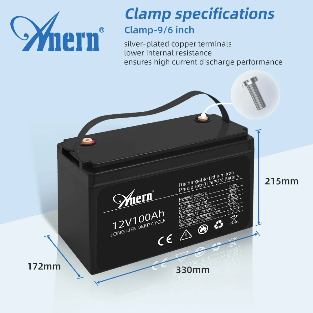 12V-100ah-LiFePo4-12-8V-100A-Lithium-ion-Rechargeable-Battery-Built-in ...