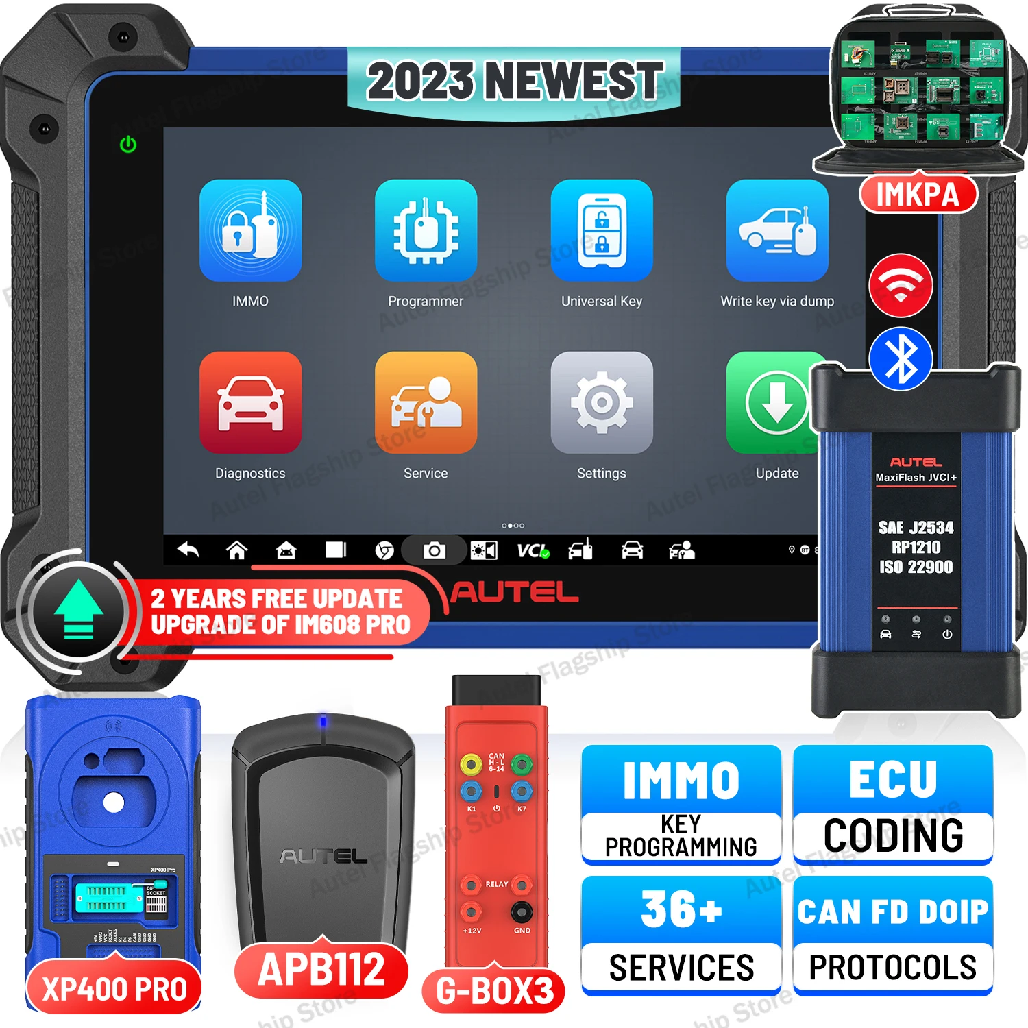 Autel-MaxiIM-IM608S-II-IM608-IMMO-Key-Programming-Tool-ECU-Coding-OBD2 ...