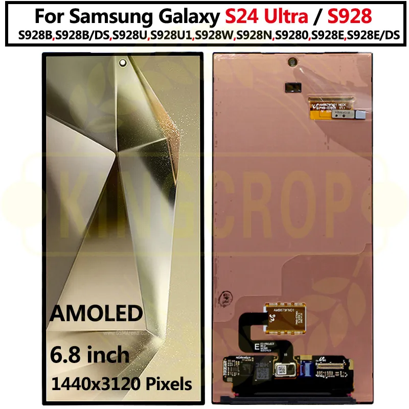 AMOLED For Samsung Galaxy S24 Ultra LCD S928B S928U1 S9280 Display ...