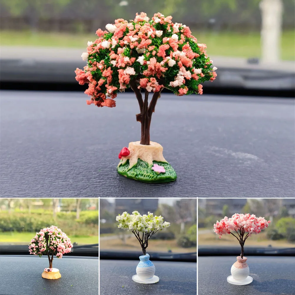 Mini-Tree-Car-Decorations-Car-Dashboard-Center-Console-Decorative ...