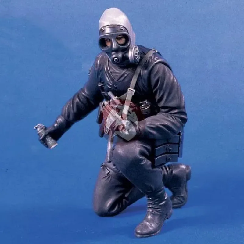 120Mm 1/16 스케일 영국 SAS 군인 MP5 수지 그림 조립 모델 키트 조립되지 않은 도색되지 않은 디오라마 장난감 ...
