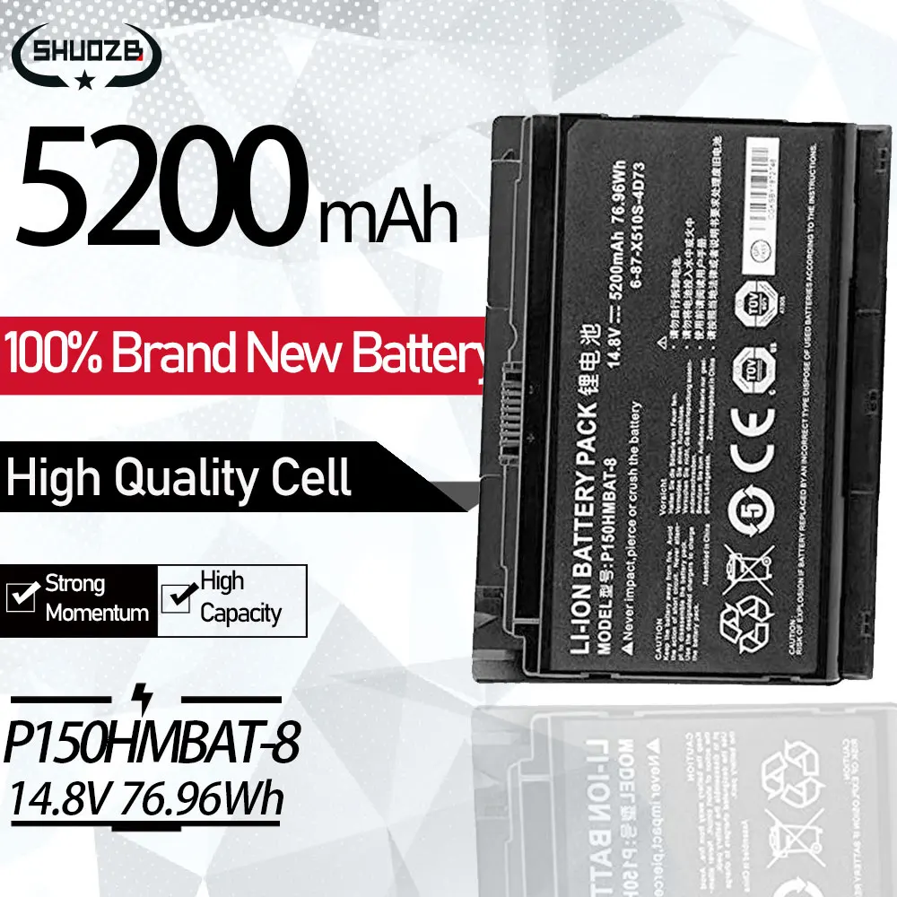 Batería P150HMBAT 8 6 87 X710S 4J71 para P150EM Clevo P150HM P150SM ...