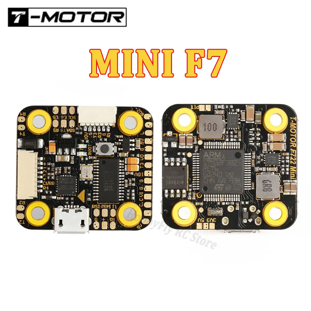 T-MOTOR-MINI-F7-Flight-Controller-STM32F722-BMI270-3-6S-Lipo-Support ...
