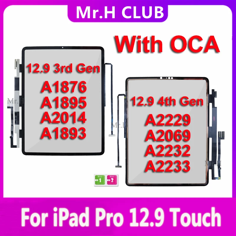 Outer-Glass-With-OCA-Touch-Screen-For-iPad-Pro-12-9-3rd-4th-Gen-A1876 ...