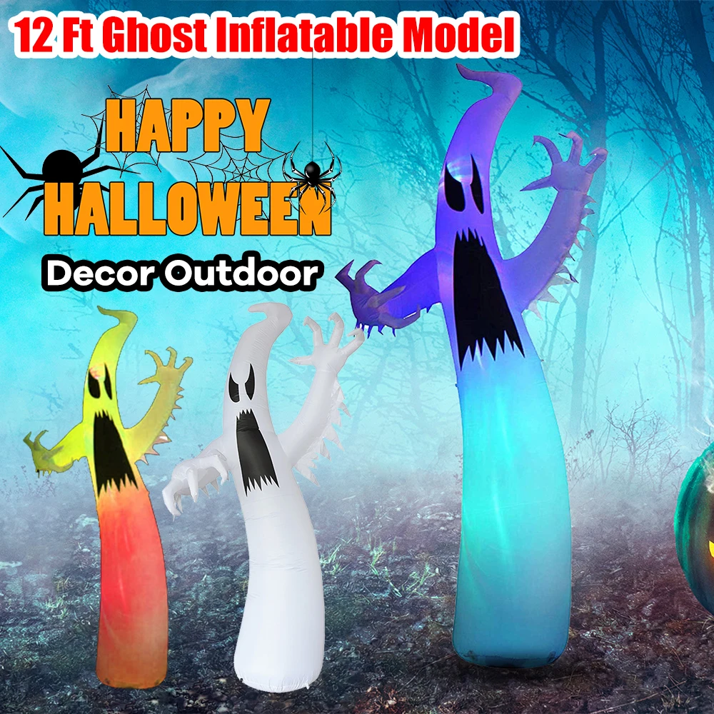 Halloween-Decoration-12-Ft-Blow-Up-Ghost-Glowing-Outdoor-Yard-Party ...
