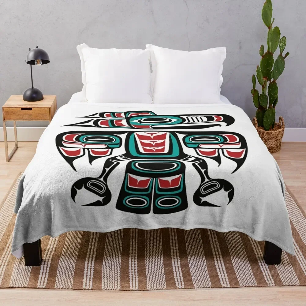 Haida-Tlingit-Native-Raven-Totem-Throw-Blanket-Fluffys-Large-Tourist ...