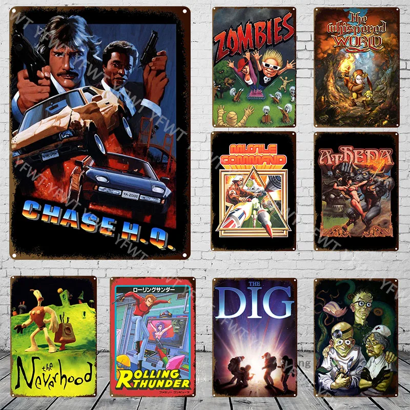 Retro-Classic-Game-Cover-Metal-Sign-Vintage-Tin-Sign-Gamer-Plate ...