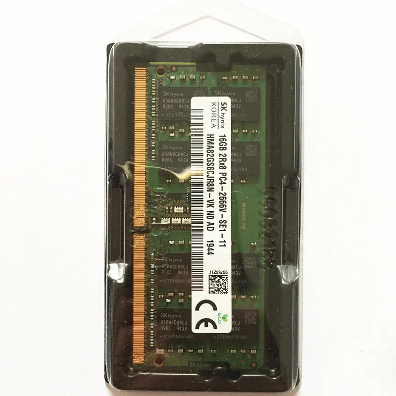 SK hynix ddr4 16gb 2666 RAMs SODIMM DDR4 16GB 2Rx8 PC4-2666V-SE1-11 ...