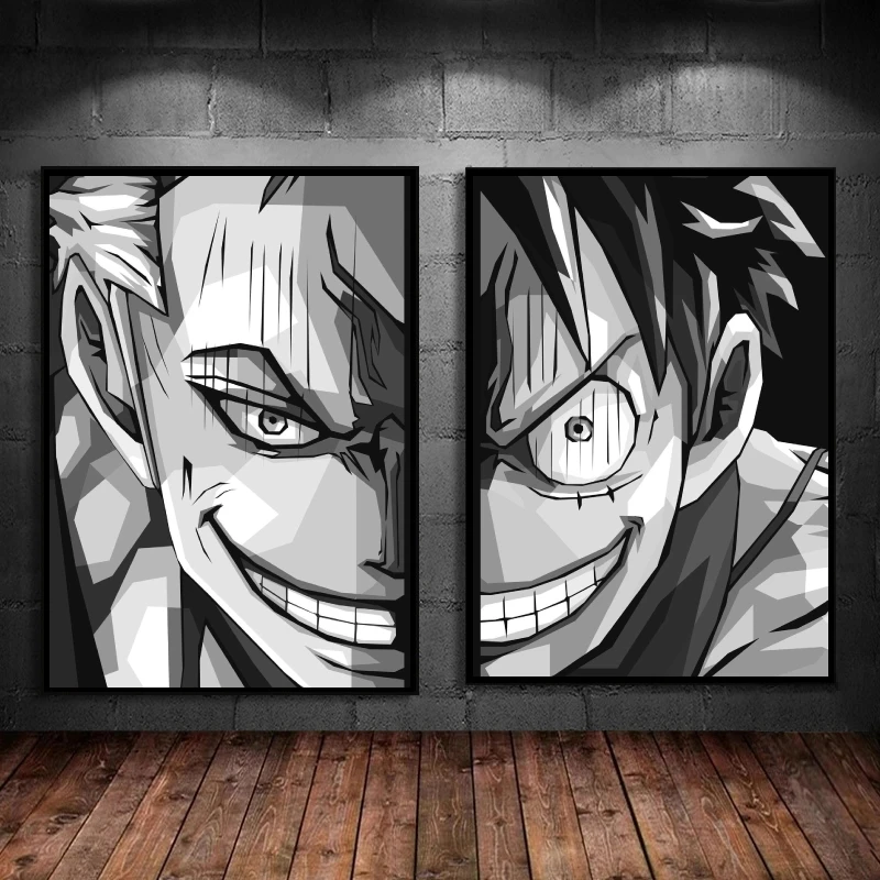 Print-On-Canvas-One-Piece-Luffy-Prints-and-Prints-Wall-Art-Home-Modern ...