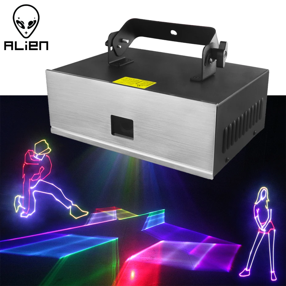 ALIEN-2W-4W-5IN1-RGB-Animation-3D-Beam-Stage-Laser-Lights-Projector-DJ ...