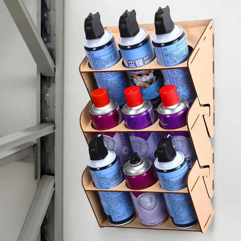Aerosol Can Holder Large Capacity Paint Bottle Organizer Spray Wall ...