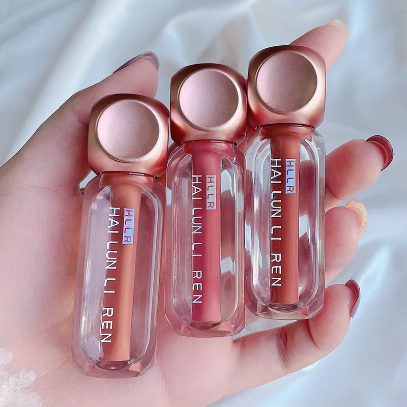 8 cores durável batom gloss labial gloss coreano cosméticos acessórios ...