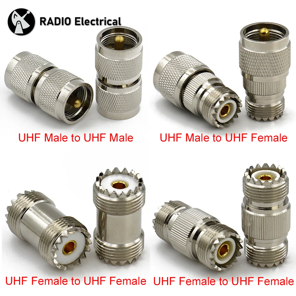 SO239-PL259-Connector-UHF-to-UHF-Male-Female-Straight-Connector-UHF ...
