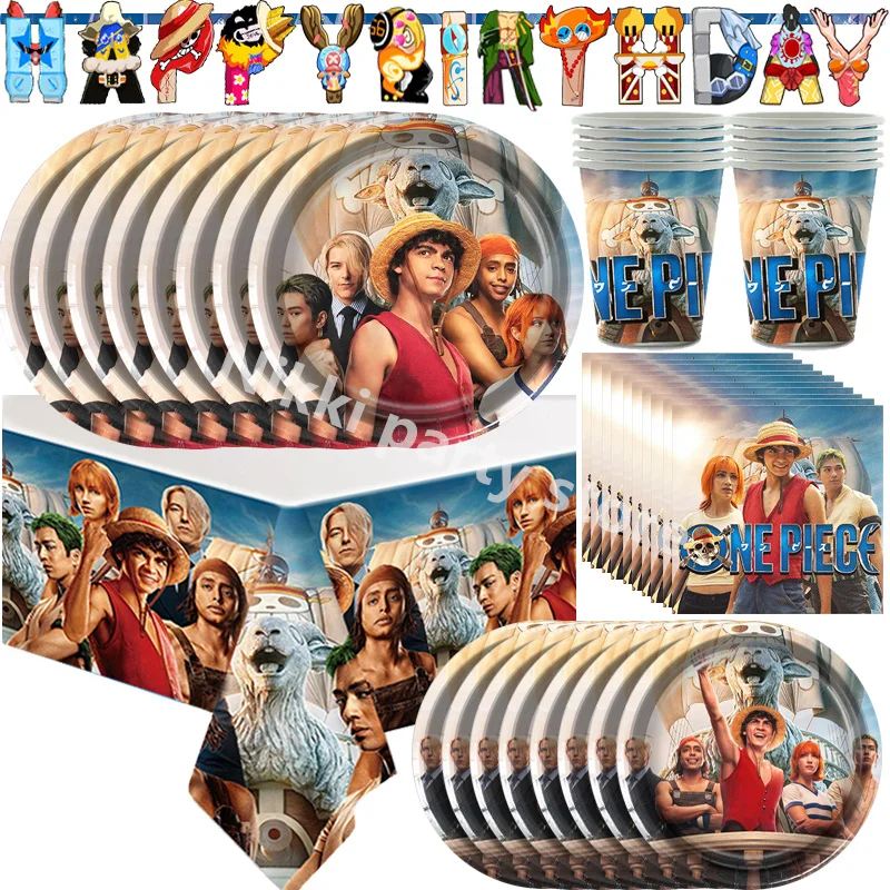 New-One-Piece-Party-Decorations-Luffy-Hat-Party-Favors-Disposable-Party ...