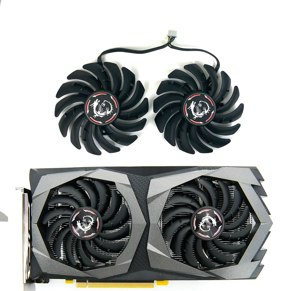 88mm-4pin-PLD09210S12HH-GPU-Cooler-Fan-For-MSI-GeForce-GTX-1650-Super ...