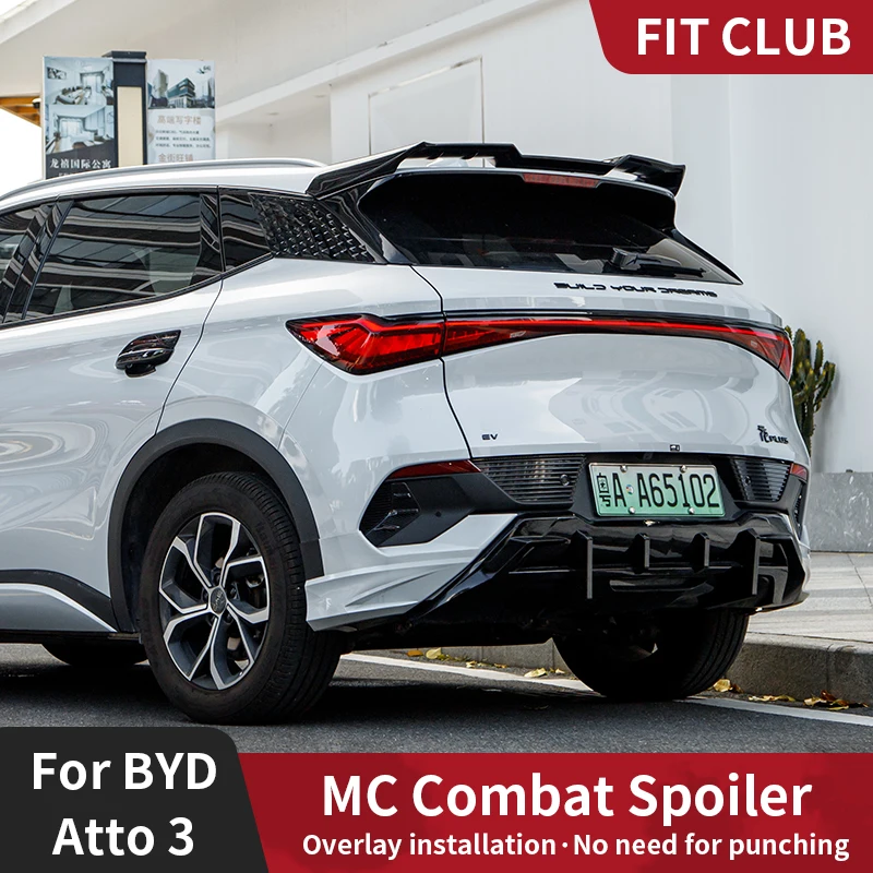 GT Double hollow Large spoiler For BYD Atto 3 2022 yuan plus GT Combat ...