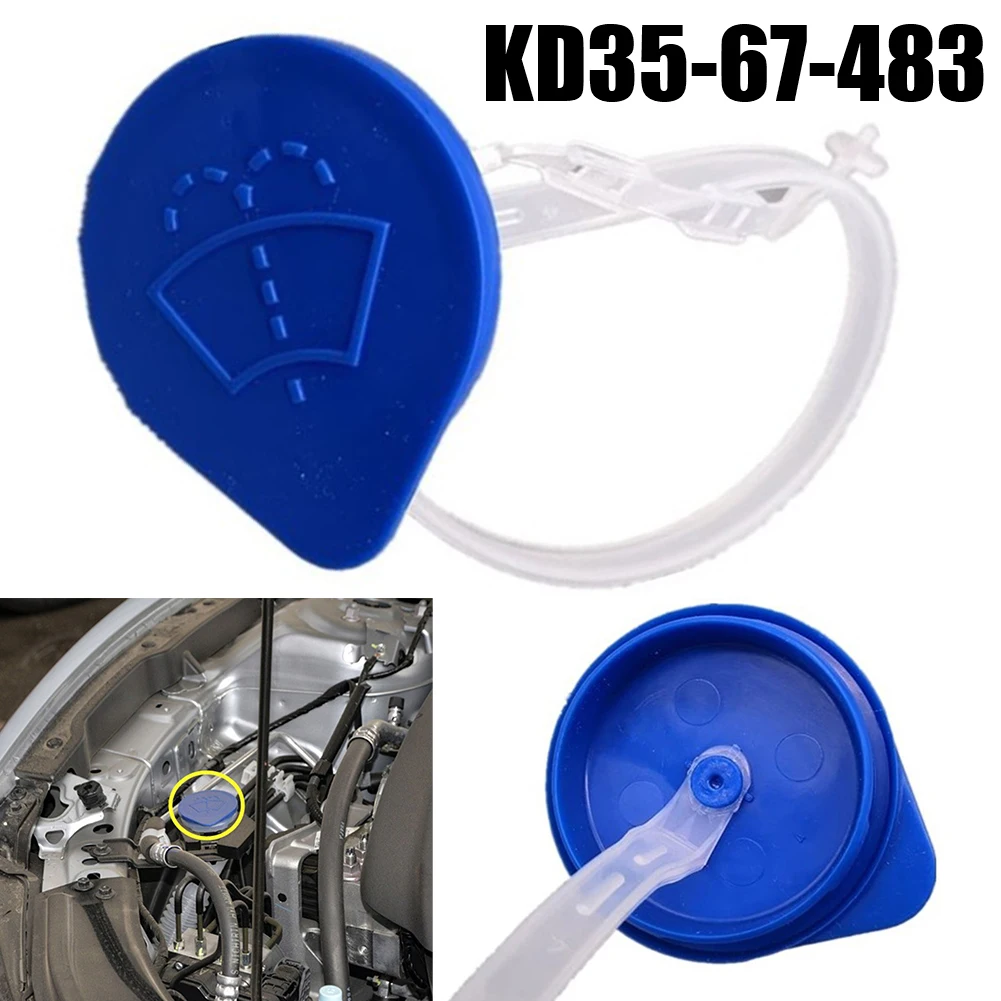 Glass-Water-Bottle-Cover-Windshield-Washer-Fluid-Reservoir-Tank-Cap-For ...