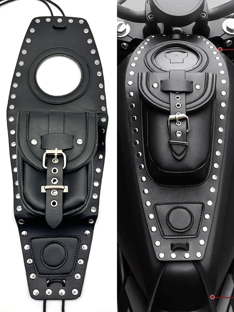 Leather-Waterproof-Motorcycle-Oil-Fuel-Gas-Tank-Saddlebag-Luggage-Storage-Bag-for-Honda-Rebel ...