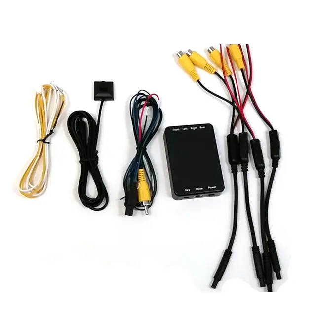 4 Way Control Box Switch Video Channel Converter for 360° Car Panoramic ...