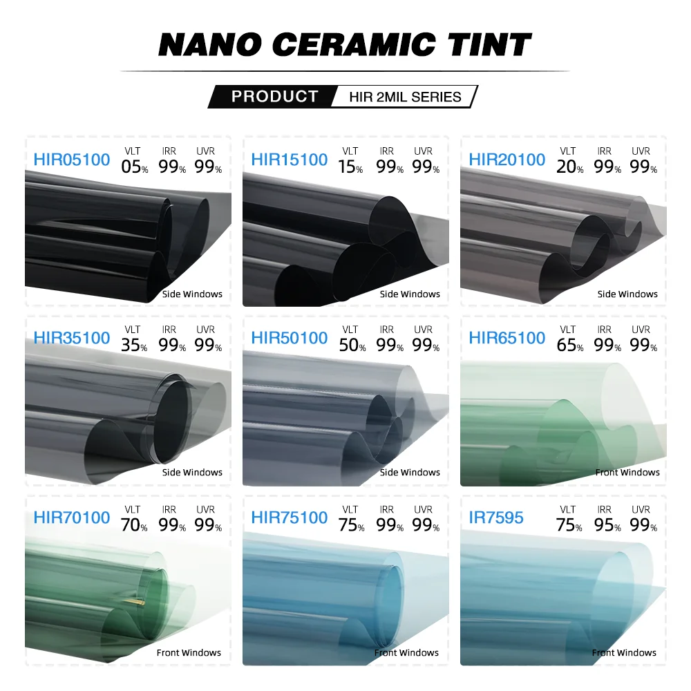 76cmX152cm HIR100% Top Quality Nano Ceramic Window Solar Film High Heat ...