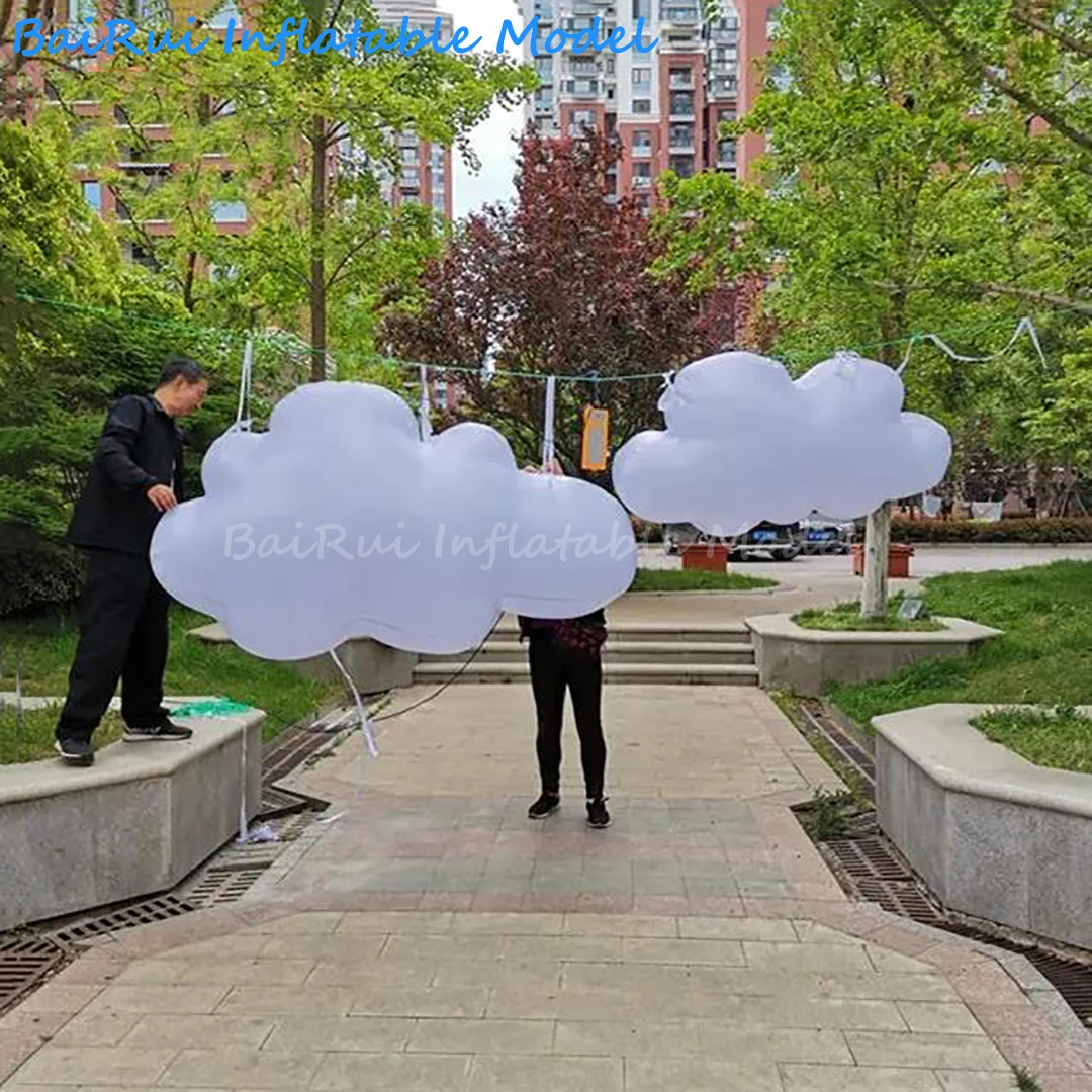 Giant-Inflatable-Cloud-with-White-LED-Light-Air-Blow-Hanging-Balloon ...