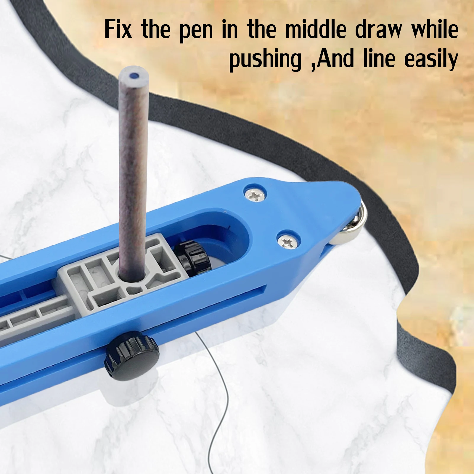 NEW-Contour-Gauge-Profile-Scribing-Ruler-With-Lock-And-Pencil-Precise ...