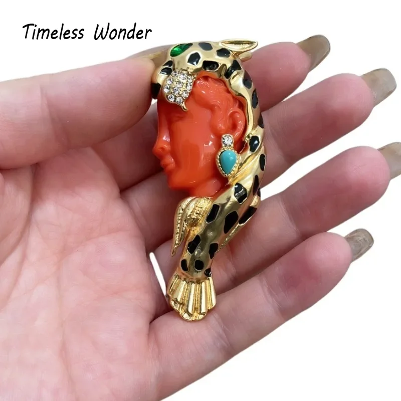 Timeless-Wonder-Fancy-Resin-Woman-in-Leopard-Brooch-Pins-for-Women ...