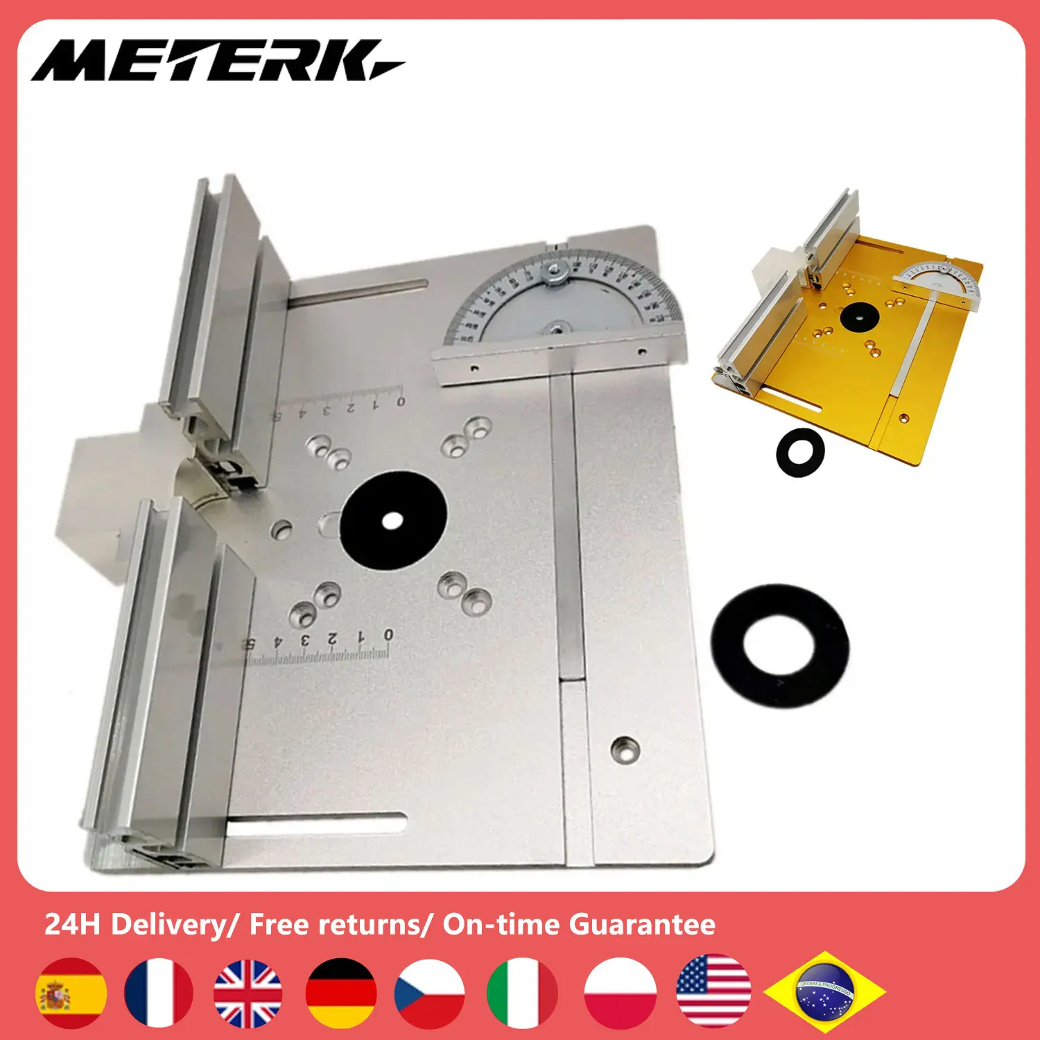 Router-Table-Insert-Plate-Woodworking-Benches-Table-Saw-W-Miter-Gauge ...