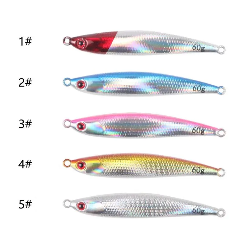 Japan-Laser-Paper-Slow-Sinking-Metal-Jig-Flat-Fishing-Jigs-Glow ...