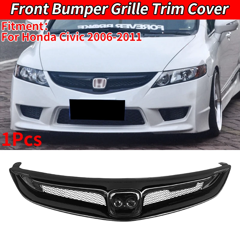 For-Honda-Civic-2006-2011-Auto-Front-Grille-Racing-Grills-Car-Upper ...