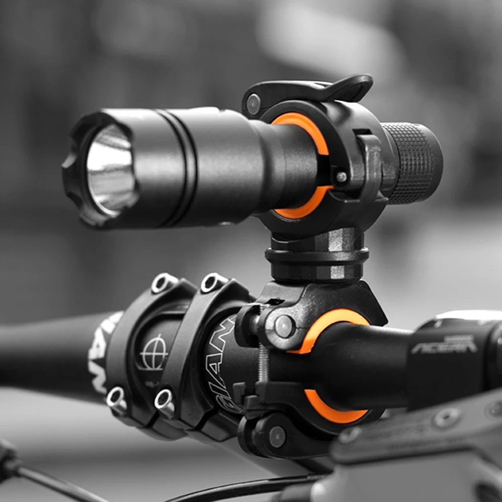 360-Degree-Cycling-Clip-Clamp-Rotation-Bike-Flashlight-Torch-Mount-LED ...