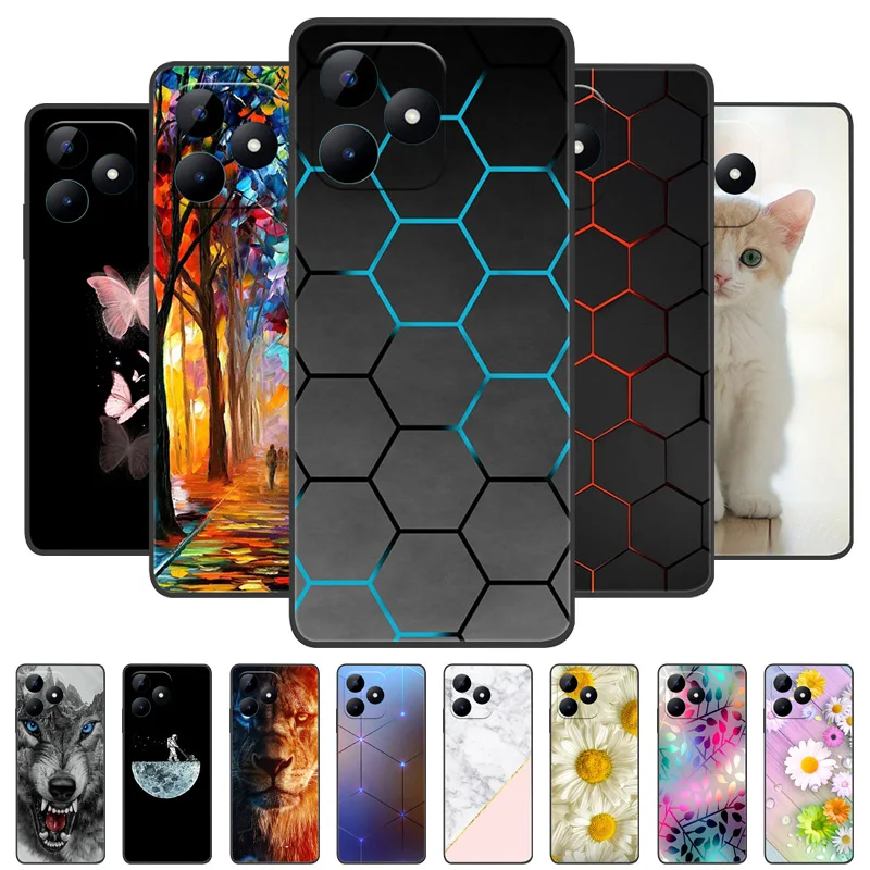 For Realme C51 Case Soft TPU Silicone Back Cover for Realme C51 Phone ...