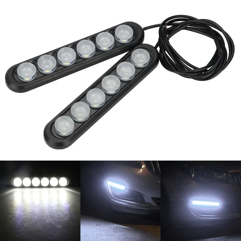 Car-Daytime-Running-Light-LED-DRL-Universal-Driving-Daylight-Headlight ...