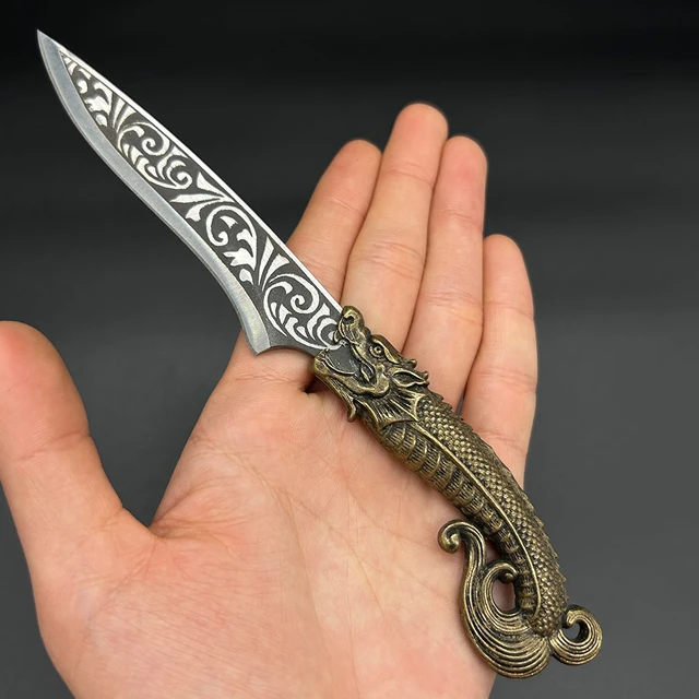 Brass With Dragon Handle Knife