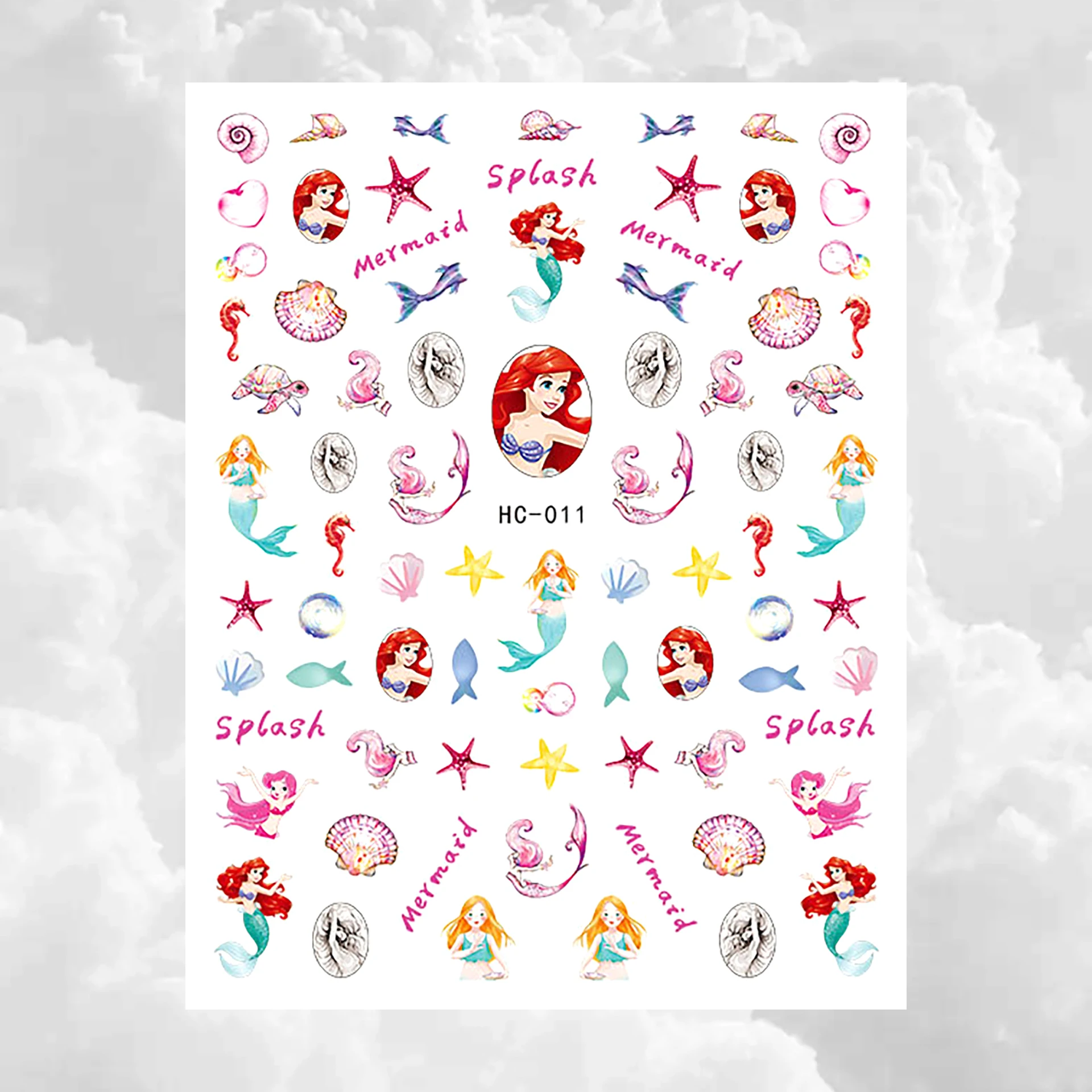 Little Mermaid Nail Art Stickers