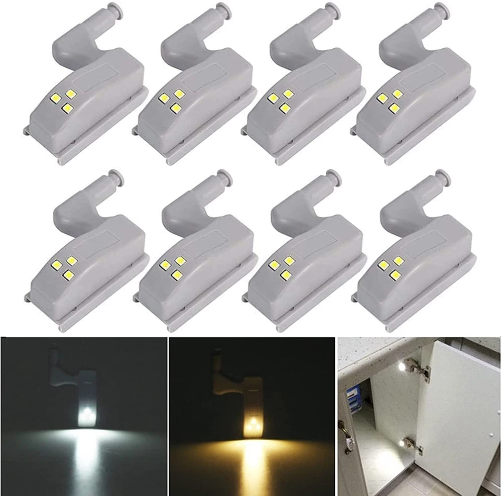 1-20Pcs-Universal-LED-Inner-Hinge-Lamp-Wardrobe-Cupboard-Sensor-Light ...
